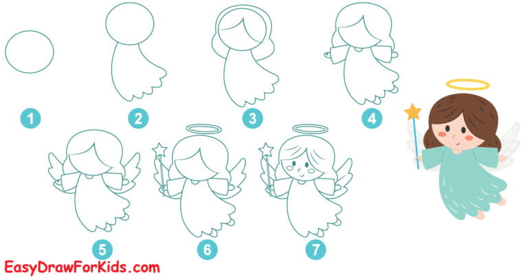 How To Draw An Angel - 3 Ways (With Pictures)