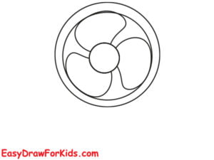 How To Draw A Fan - 2 Ways (With Pictures)