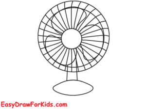 How To Draw A Fan - 2 Ways (With Pictures)