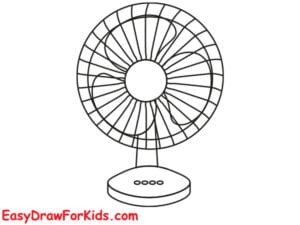 How To Draw A Fan - 2 Ways (With Pictures)