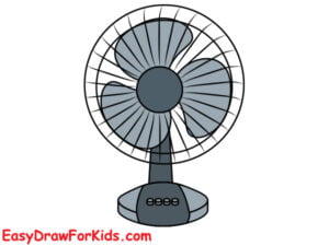 How To Draw A Fan - 2 Ways (With Pictures)