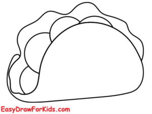 How To Draw A Taco - 3 Ways (With Pictures)