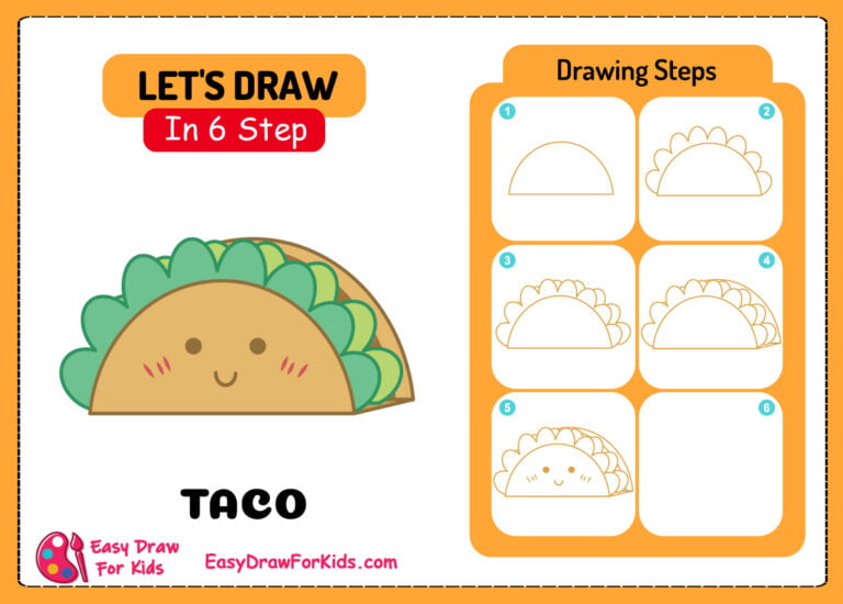 How To Draw A Taco - 3 Ways (With Pictures)