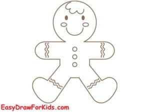 How To Draw A Gingerbread Man - 5 Ways (With Pictures)