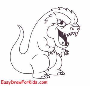 How To Draw Godzilla - 3 Ways (With Pictures)