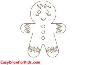 How To Draw A Gingerbread Man - 5 Ways (With Pictures)