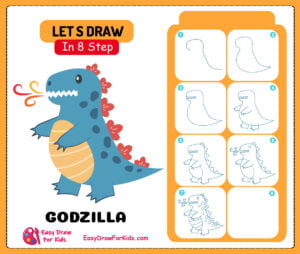 How To Draw Godzilla - 3 Ways (With Pictures)