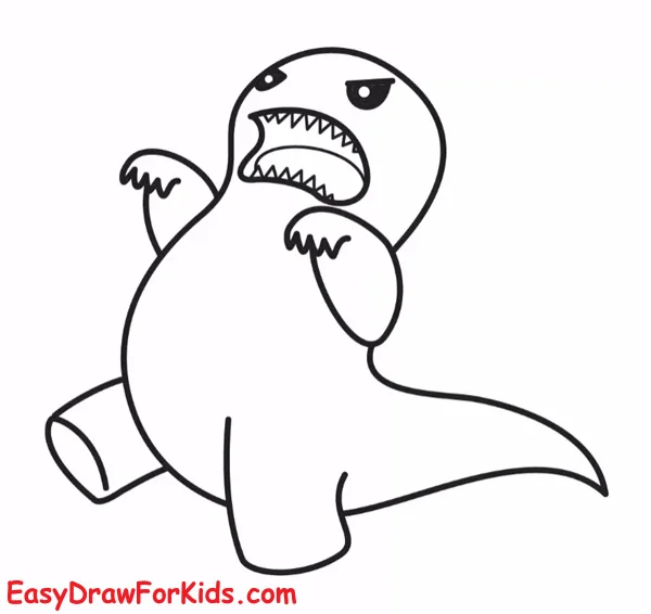 How To Draw Chibi Godzilla Baby Godzilla Step By Step How To Draw