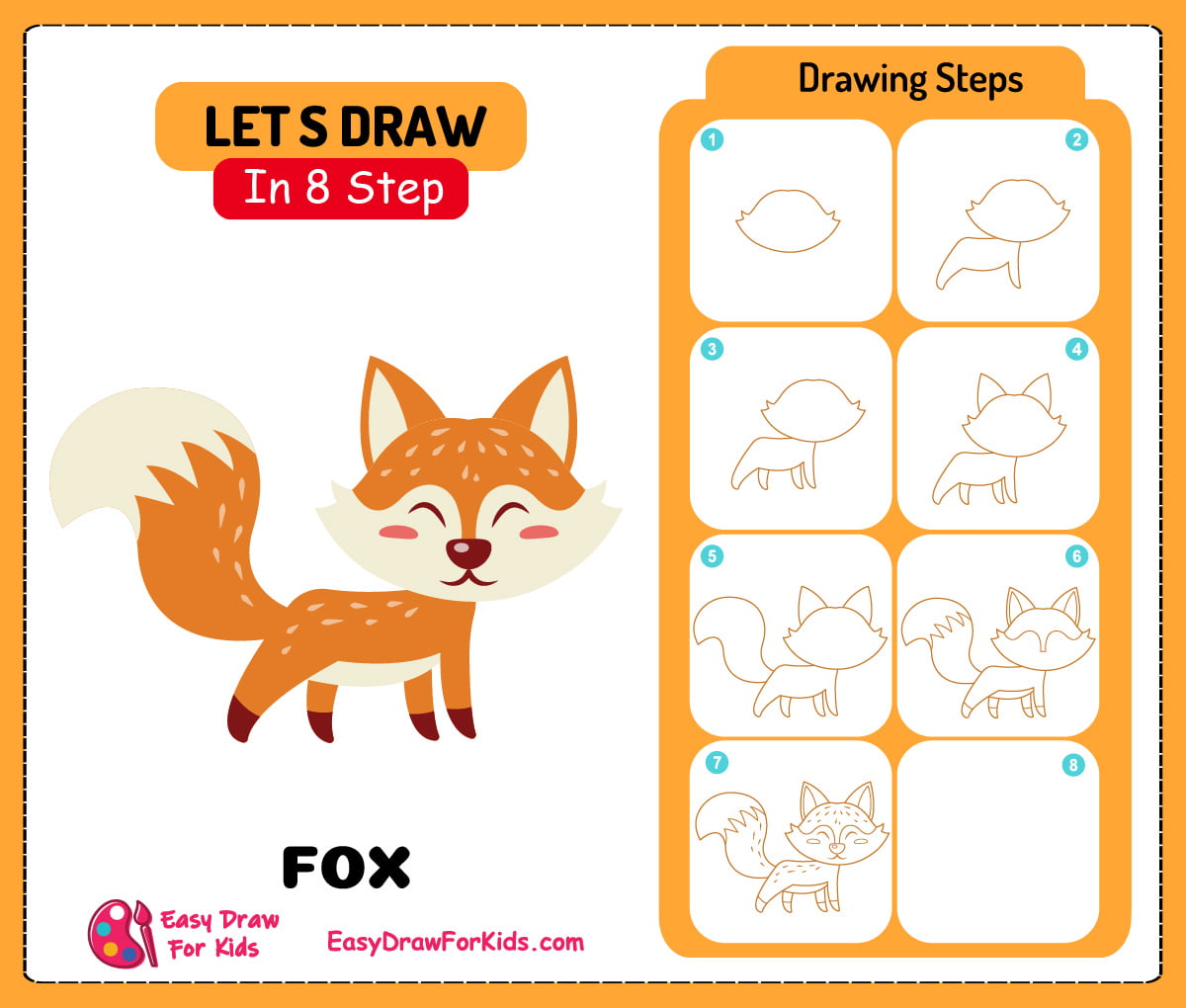 How To Draw A Fox – 7 Ways (With Pictures)