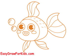 How To Draw A Goldfish - 7 Steps (With Pictures)