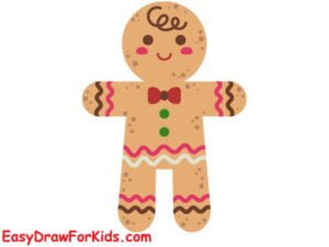 How To Draw A Gingerbread Man - 5 Ways (With Pictures)