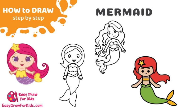 How To Draw A Mermaid - 4 Ways (With Pictures)