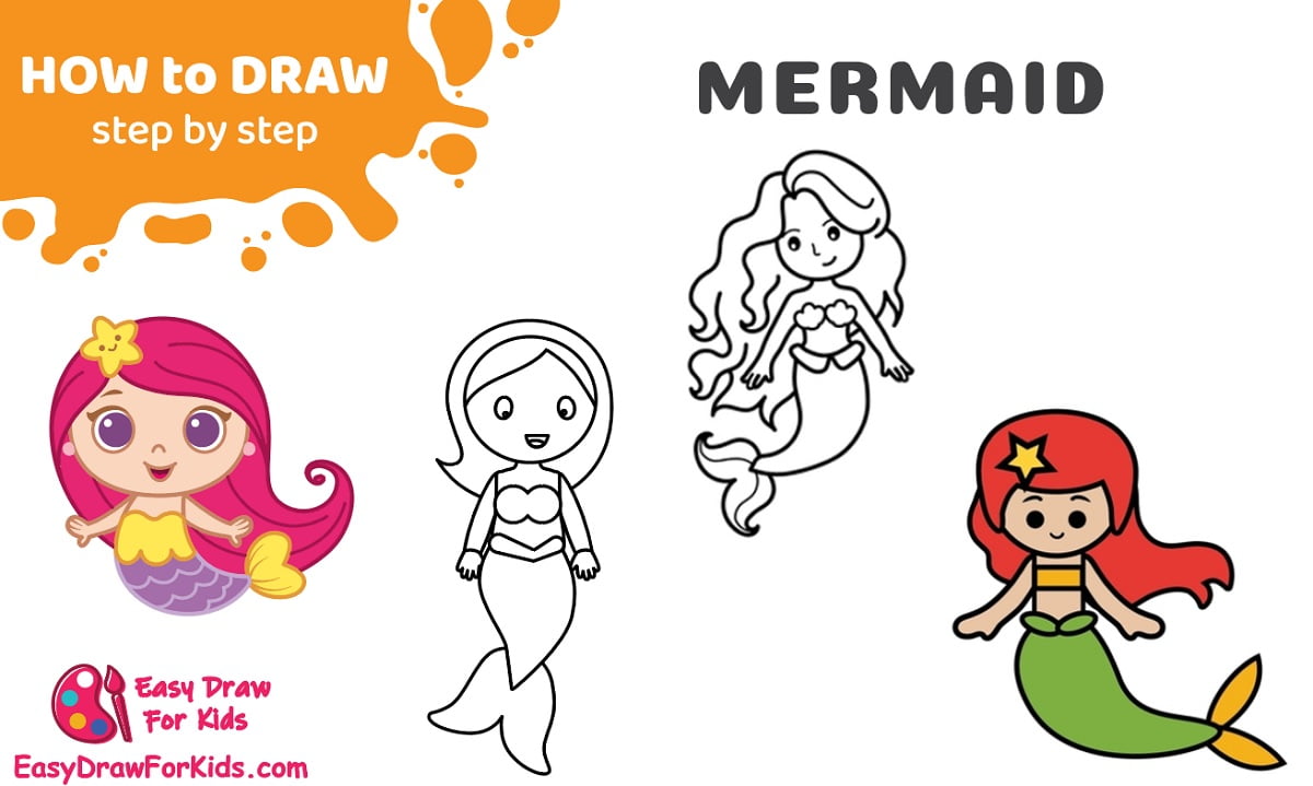 How To Draw A Mermaid - 4 Ways (With Pictures)