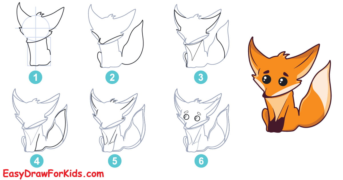 How To Draw A Fox – 7 Ways (With Pictures)
