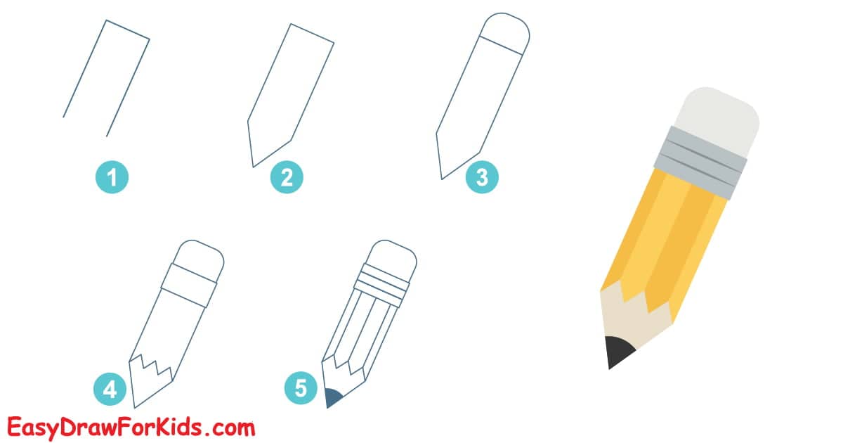 How To Draw A Pencil – 2 Ways (With Pictures)