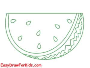 How To Draw A Watermelon – 5 Ways (With Pictures)
