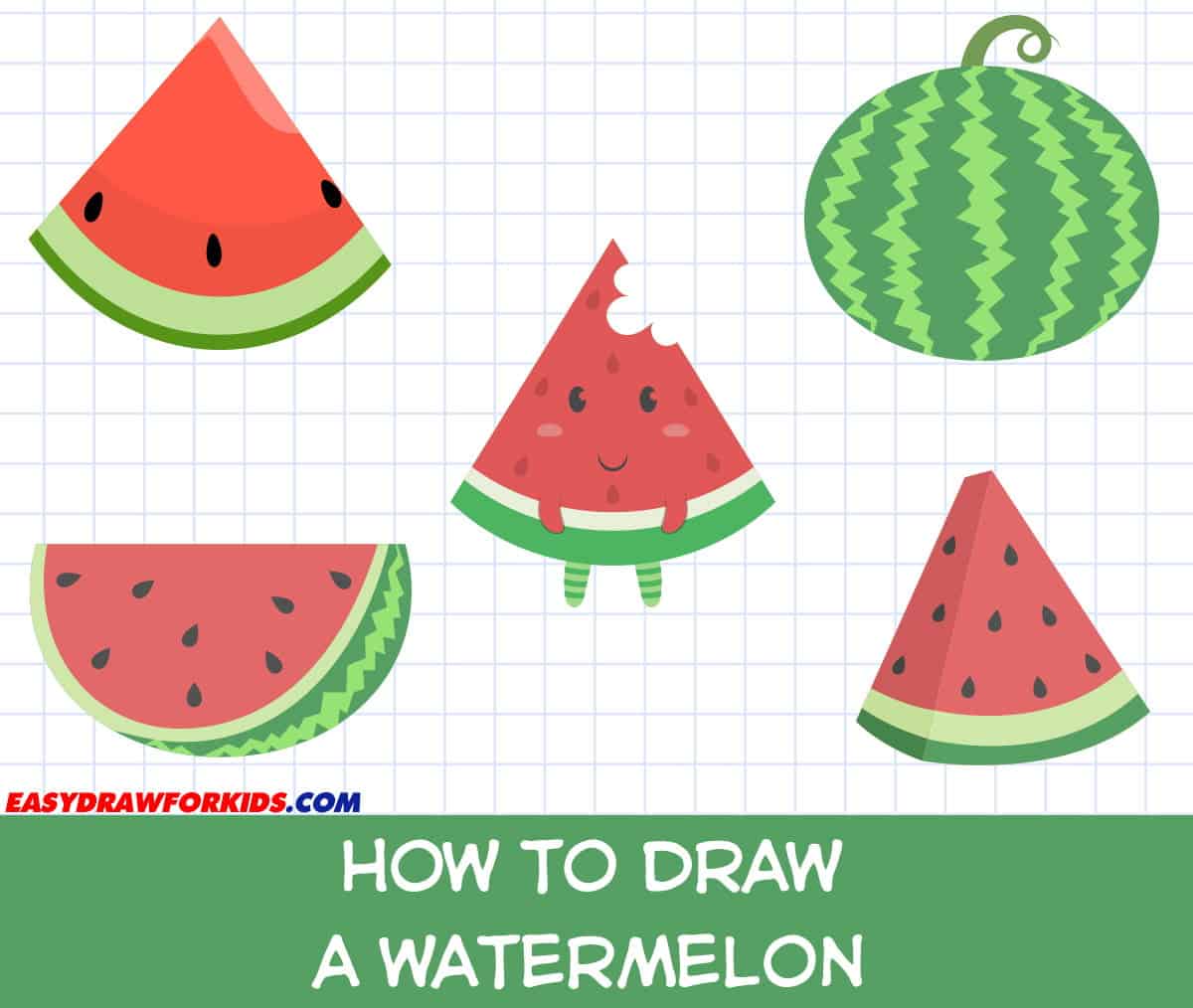 How To Draw A Watermelon – 5 Ways (With Pictures)
