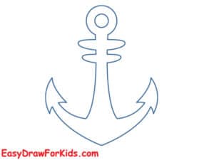 How To Draw An Anchor – 3 Ways (With Pictures)