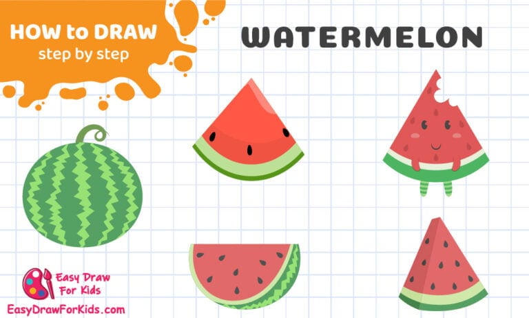 How To Draw A Watermelon – 5 Ways (With Pictures)