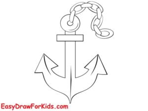 How To Draw An Anchor – 3 Ways (With Pictures)