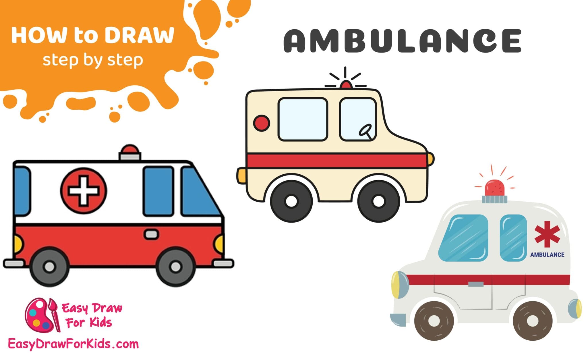 How To Draw An Ambulance – 3 Ways (With Pictures)