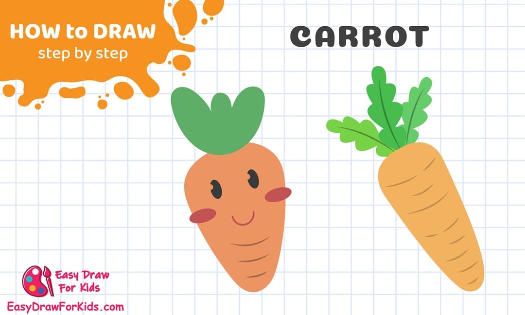 How To Draw A Carrot - 2 Ways (With Pictures)