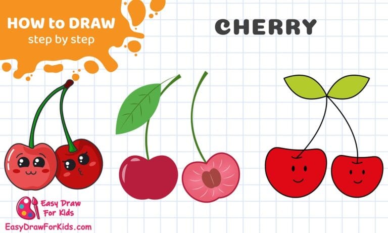 How To Draw A Cherry - 3 Ways (With Pictures)
