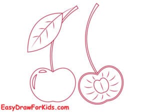 How To Draw A Cherry - 3 Ways (With Pictures)