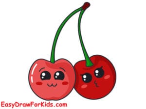 How To Draw A Cherry - 3 Ways (With Pictures)