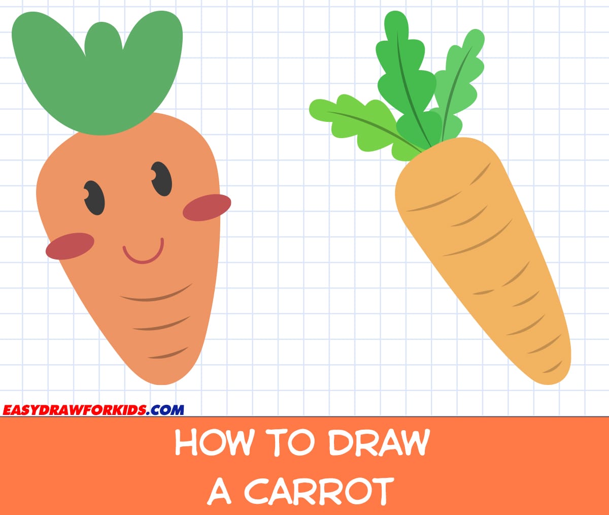 How To Draw A Carrot - 2 Ways (With Pictures)