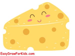 How To Draw A Cheese - 3 Ways (With Pictures)