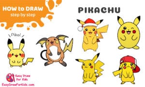 How To Draw Pikachu – 6 Ways (With Pictures)