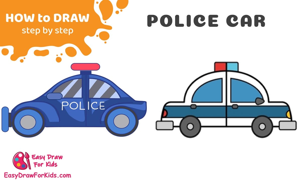 How To Draw A Police Car - 2 Ways (With Pictures)