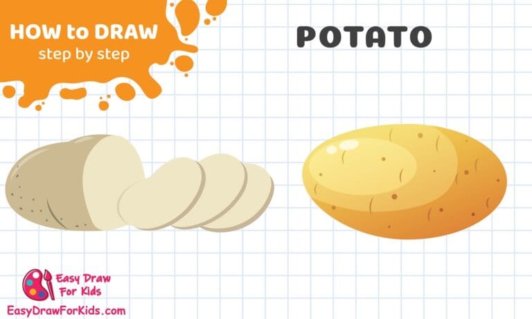 How To Draw A Potato - 2 Ways (With Pictures)