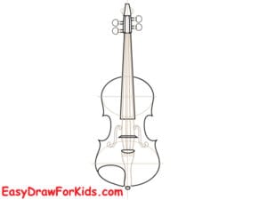 How To Draw A Violin - 2 Ways (With Pictures)