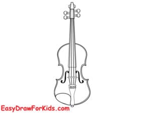 How To Draw A Violin - 2 Ways (With Pictures)