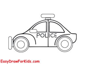 How To Draw A Police Car - 2 Ways (With Pictures)