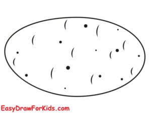 How To Draw A Potato - 2 Ways (With Pictures)