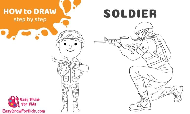 How To Draw A Soldier - 2 Ways (With Pictures)