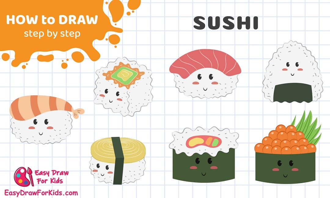 How To Draw Sushi - 7 Ways (With Pictures)