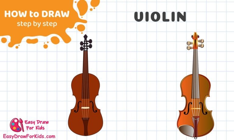 How To Draw A Violin - 2 Ways (With Pictures)