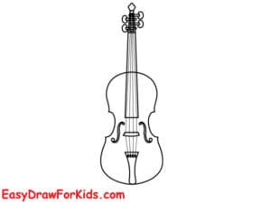 How To Draw A Violin - 2 Ways (With Pictures)