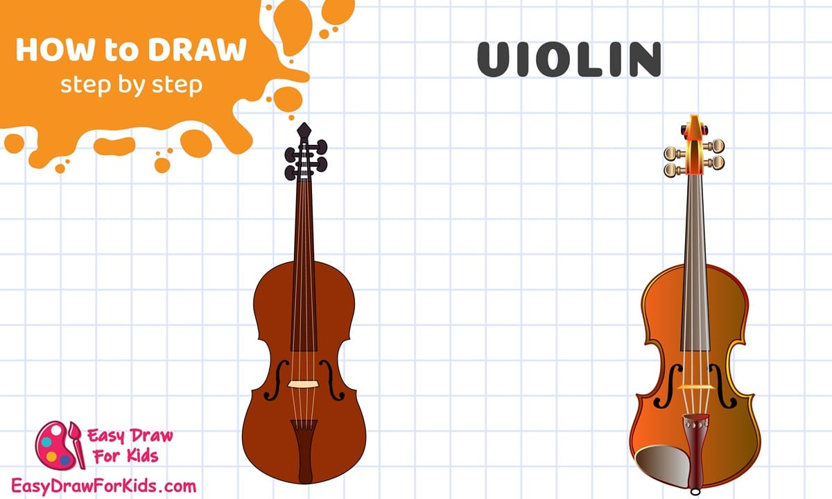 How To Draw A Violin - 2 Ways (With Pictures)