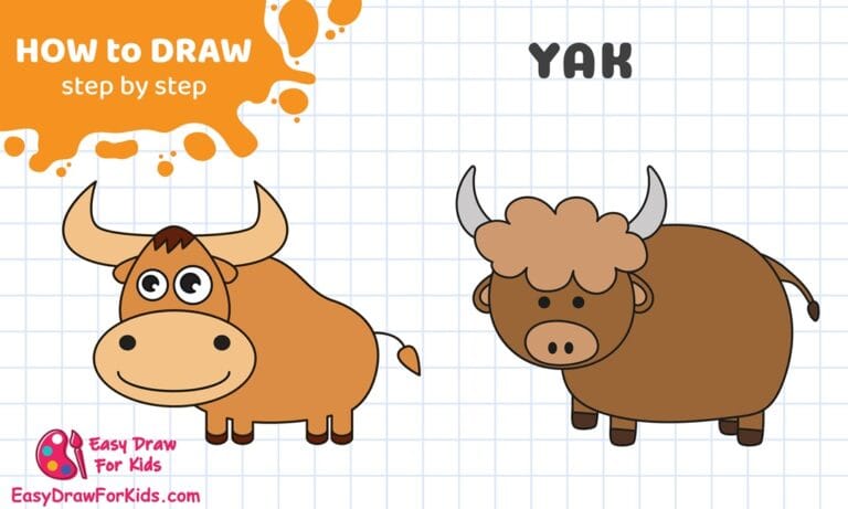 How To Draw A Yak - 2 Ways (With Pictures)