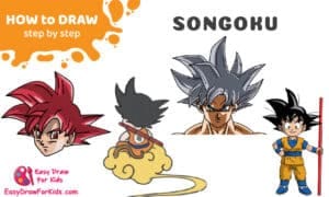 How To Draw Goku - 4 Ways (With Pictures)