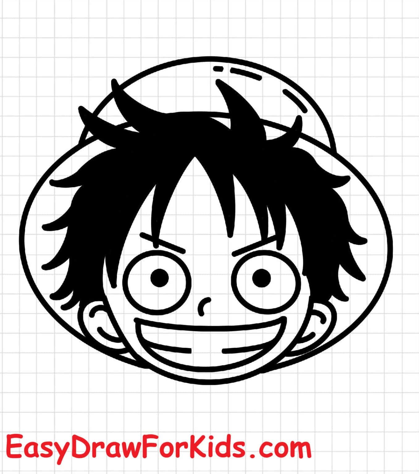 How To Draw Luffy - 3 Ways (With Pictures)