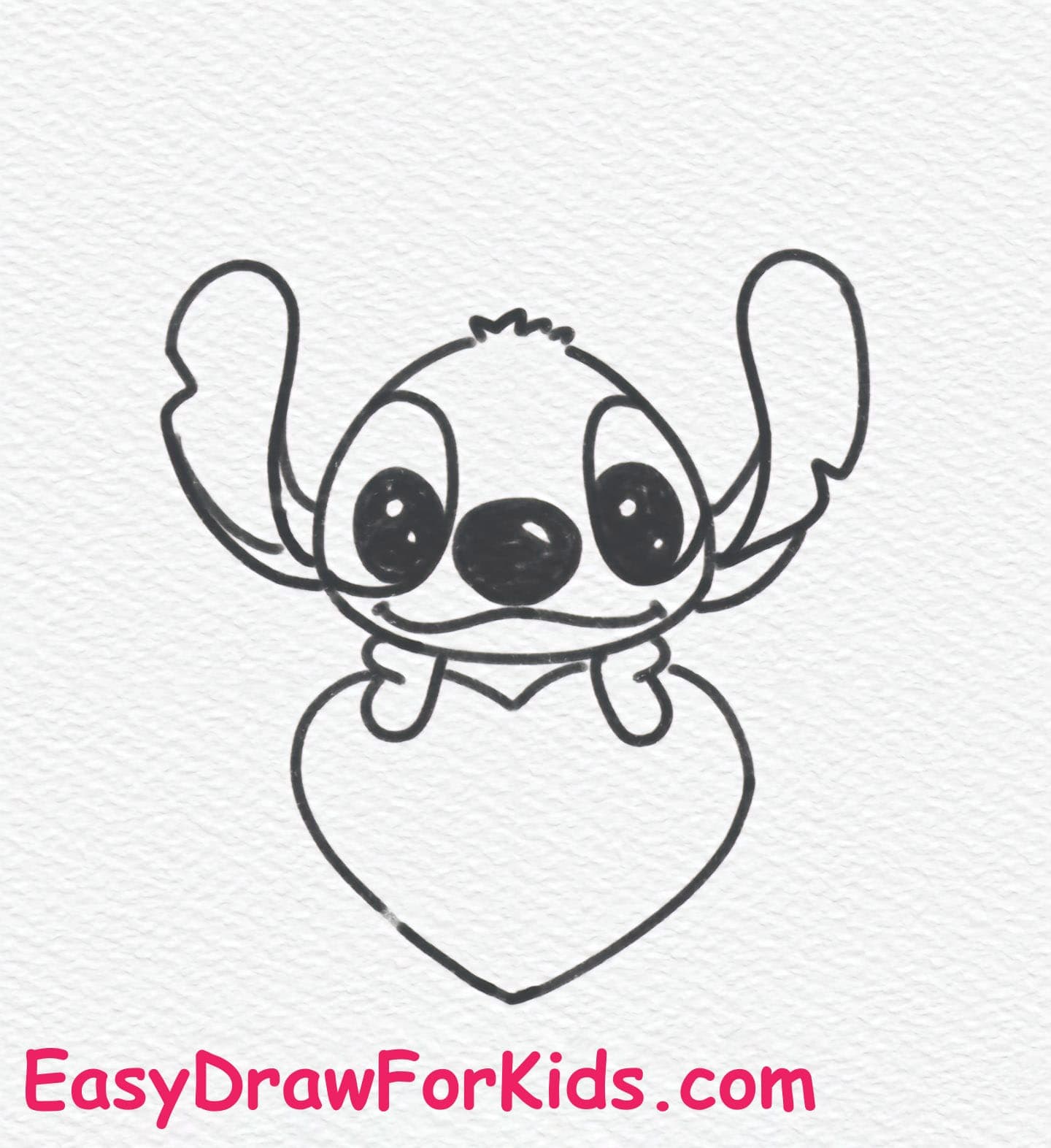 How To Draw Stitch - 3 Ways (With Pictures)