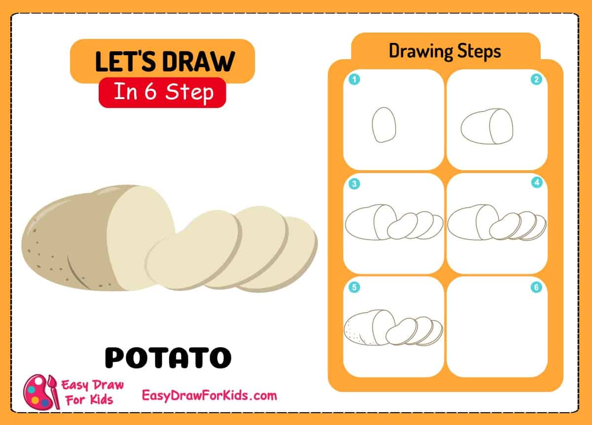 How To Draw A Potato - 2 Ways (With Pictures)