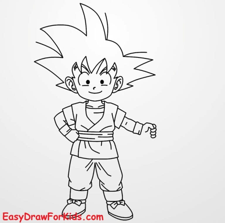 How To Draw Goku - 4 Ways (With Pictures)