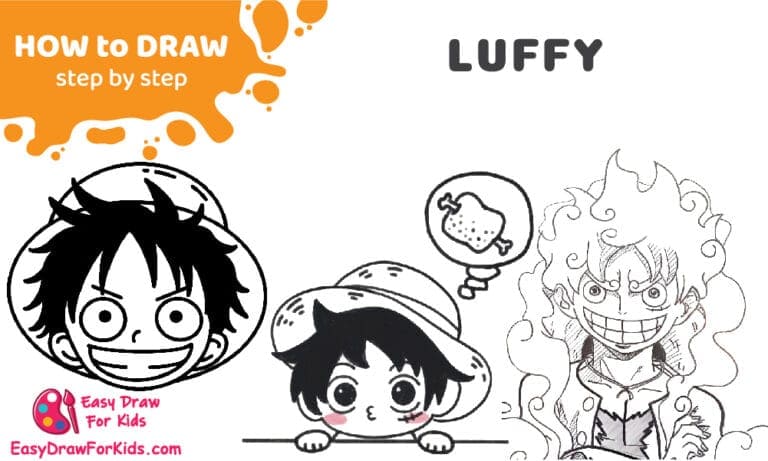 How To Draw Luffy - 3 Ways (With Pictures)